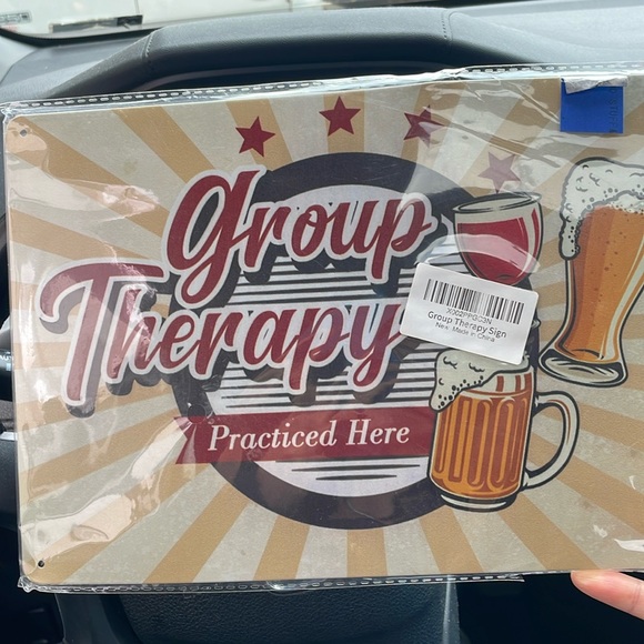 Wall Decor | Group Therapy Practiced Here Sign | Poshmark